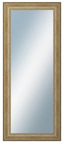 DANTIK - Zarámované zrcadlo - rozměr s rámem cca 50x120 cm z lišty HRAD stříbrná patina (2823)