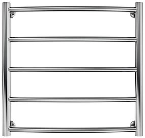 Mario-Radiators Koupelnový žebříkový radiátor CLASSIC 102W/230V 50x53 cm nerez/lesklý chrom 1.1.0101.01.P