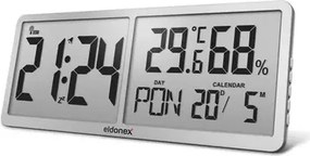 ELDONEX TimeCheck nástěnné hodiny stříbrná