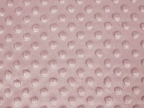 Biante Hřejivé ložní povlečení Minky 3D puntíky MKP-051 Starorůžové Jednolůžko 140x200 a 70x90 cm