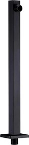 Podpůrné rameno do sprchy hranol nerezová ocel 201 černé 40 cm 147733