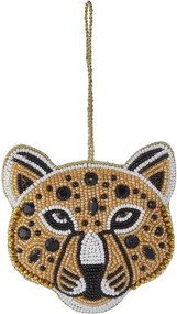 HANG ON Ozdoba s perličkami leopard
