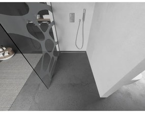 Mexen Kioto sprchová zástěna 70x200 cm 8 mm, chrom, bílé provedení, 800-070-101-01-97