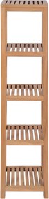 Úložná skříňka do koupelny se 4 policemi teak 42 x 42 x 165 cm 246500