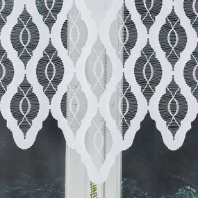 Dekorační oblouková krátká záclona na žabky OTTO 160 bílá 160x160 cm MyBestHome