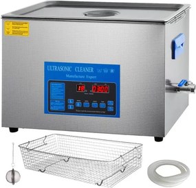 Dvoufrekvenční ultrazvukový čistič 22 l s ohřívačem brýlí na šperky