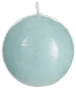 Modrá kulatá svíčka Aqua   S  Ø - *6,5*6,5 cm/16H
