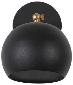 Černé nástěnné svítidlo ø 15 cm Sivani – Opviq lights