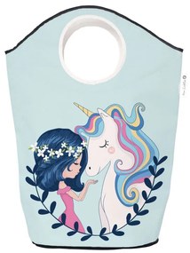 Koš na prádlo a hračky girl and unicorn (80l)