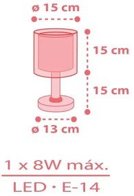 Dalber 41191 - Dětská lampička RAINBOW 1xE14/8W/230V pestrobarevná
