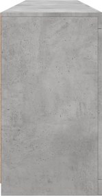 Příborník s LED osvětlením betonově šedý 181,5 x 37 x 67 cm 3209040