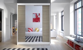 ADRK Furniture Posuvná skříň s zrcadlem FEVER 150 ADRK-SW-FEV-WS-150