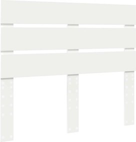 Rám postele s čelo Bílá 120 x 200 cm Masivní borové dřevo 3411760