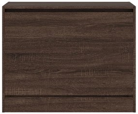 Botník hnědý dub 80 x 34 x 63 cm kompozitní dřevo - Default Title