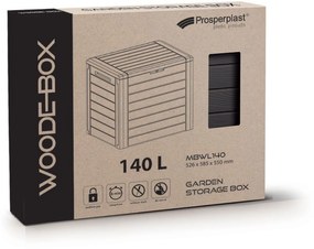 Prosperplast WOODEBOX Zahradní box 58,5 cm, 140l, umbra MBWL140