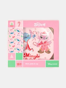 Sinsay - Sada: hrnek, miska a talíř Stitch - vícebarevná