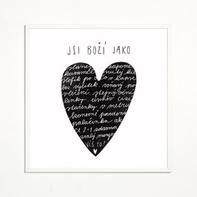 Eliška Straková | Boží jako Rám: Černý, Velikost: 40 x 40 cm