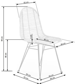 Jídelní židle K337 Halmar Přírodní