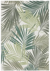 Hanse Home, Kusový koberec Beach 103843 Green/Cream – na ven i na doma, 120x170, zelená, chodba / předsíň