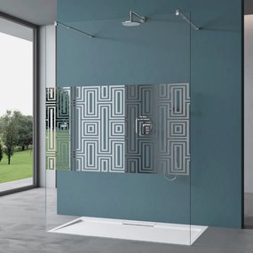 design sprchová zástěna WALK-IN BREMEN 2 - CHROM Double 100-160cm