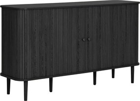 Černá komoda z borovicového dřeva 140x79x40 cm Nikko – House Nordic