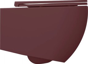 Isvea Isvea, INFINITY závěsná WC mísa, Rimless, 36,5x53cm, Matná maroon Red, 10NF02005-2R