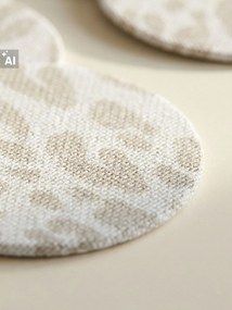 Sinsay - Podtácky pod hrnek se skvrnitým vzorem 4 pack - béžová