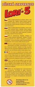 LORI Stavebnice 5 / 76 dílků / plast / od 3 let