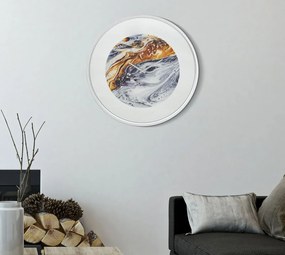 Nástěnné hodiny Mirror 60 cm šedé/vícebarevné