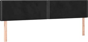Box spring postel s matrací černá 200x200 cm samet 3141265
