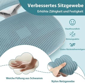 Costway Ergonomická dětská otočná židle s nastavitelnou výškou