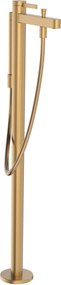 Hansgrohe Finoris - Vanová baterie do podlahy, s příslušenstvím, kartáčovaný bronz 76445140