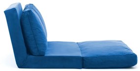 Designová rozkládací pohovka Wandella 120 cm modrá