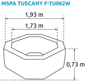 Marimex | Vířivý bazén MSPA Tuscany F-TU062W | 11400279