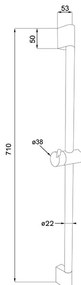 Mereo Mereo, Sprchová sada s termostatickou tlačítkovou podomítkovou baterií - 2 - cestná - oválný kryt, CB60106TB2