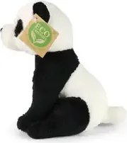 RAPPA Plyšová panda sedící 15 cm / ECO-FRIENDLY / od 0 měsíců