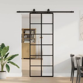 Posuvné dveře se sadou kování černé 76x205 cm ESG Glass 3375790