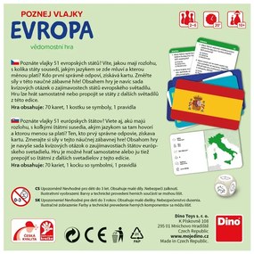 Dino Cestovní hra Poznej vlajky - Evropa
