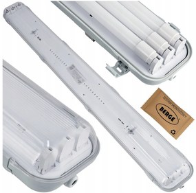 BERGE LED hermetické svítidlo 3x120cm IP65 G13