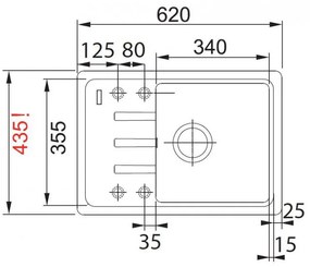 Kili Dřez BSG 611-62 620x435 Barva dřezu: Grafit