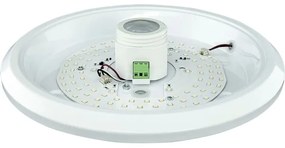 LED Stropní svítidlo se senzorem a nouzovým modulem MANA LED/12W/230V 4000K