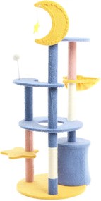 Škrabadlo pro kočky fudajo – 132 cm, modrá (64242)