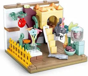 Sluban Mini Handcraft M38-B0919B Domeček pro kočku / LEGO - kompatibil
