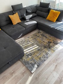 Flair Rugs koberce Kusový koberec Cocktail Wonderlust Grey/Ochre - 200x290 cm