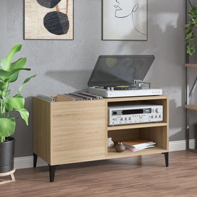 Skříňka Na Lp Desky Dub Sonoma 84,5X38X48 Cm Kompozitní Dřevo