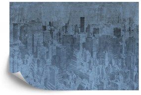 Fototapeta New York City Grunge I Blue Hladký vinyl 104x70.5