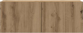 Sada 8 kusů nástěnné TV skříňka dub artisan kompozitní dřevo 3328954