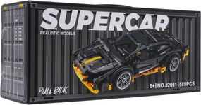 Stavebnice auta SUPERCAR No.J2011 černá - 589 dílků