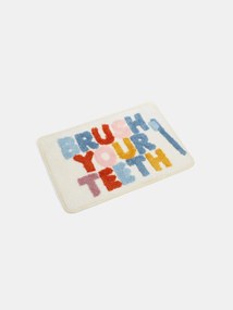 Sinsay - Koupelnová předložka s nápisem BRUSH YOUR TEETH - vícebarevná