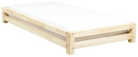 Benlemi Jednolůžková postel JAPA Zvolte barvu: Nelakovaná, Zvolte rozměr: 120 x 200 cm